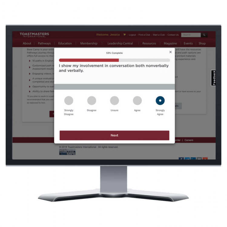 How to Take the Toastmasters Pathways Assessment – Jessica Dukharan
